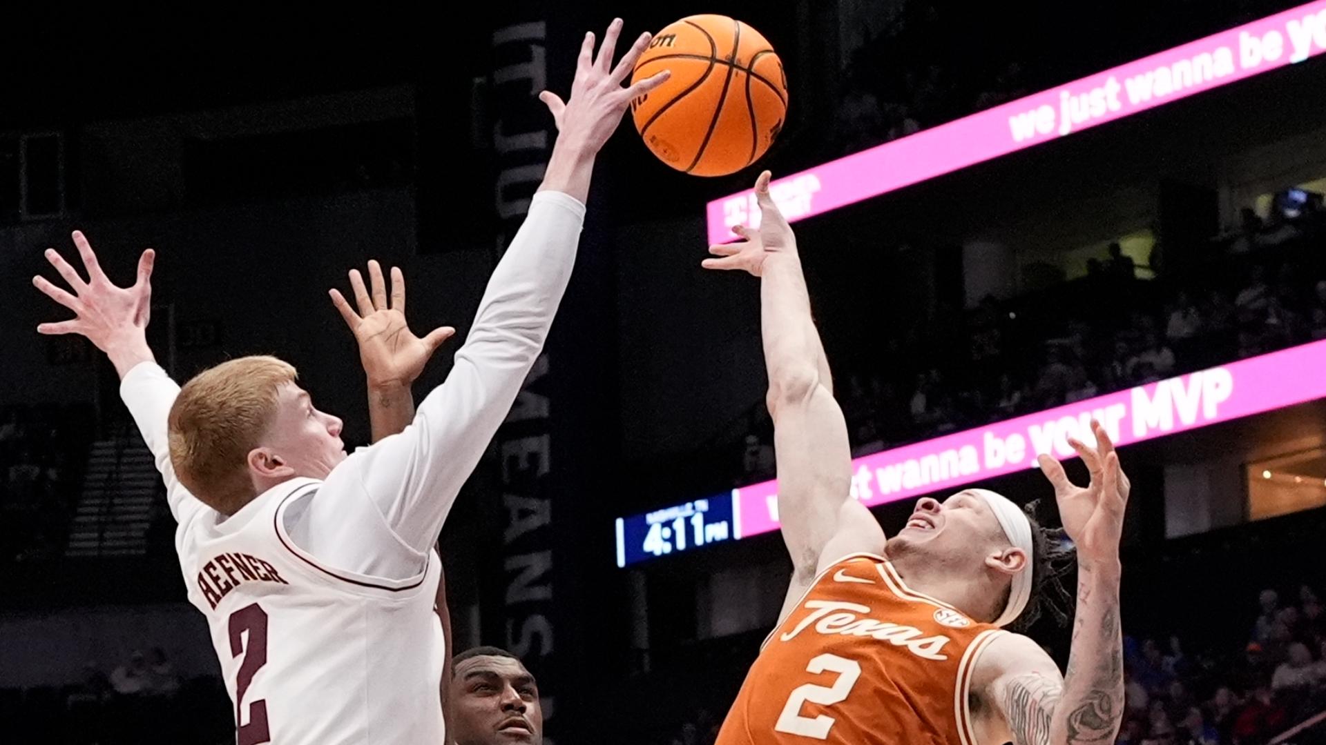 Texas Longhorns beat Texas A&M in double overtime, advance in SEC ...