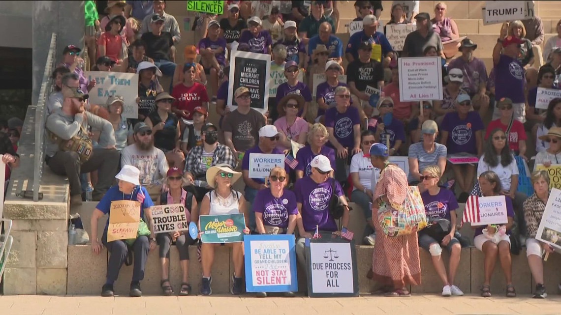 Austin rally protests 'billionaire takeover' amid Trump policies ...