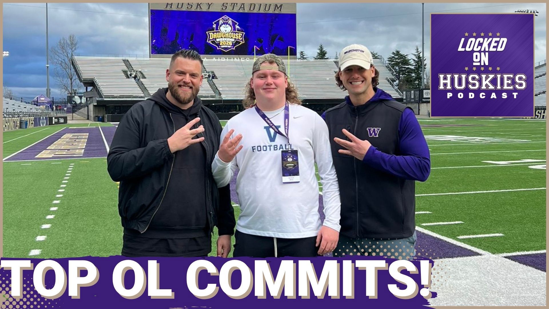 Washington Huskies Land TOP OL TARGET Reis Russell Over Georgia ...