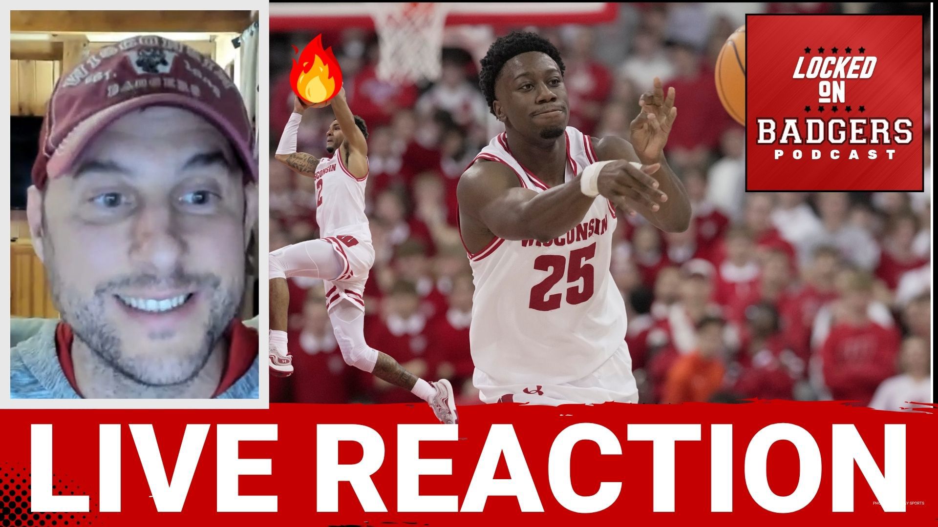 LIVE REACTION! Wisconsin Badgers BASKETBALL DROPS 97 ON NIU! Nick Boyd ...