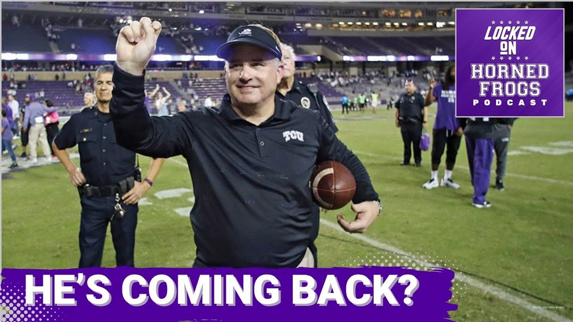 Gary Patterson says he will come BACK to TCU. Tells Matt Mosley "I didn't build it for it to ...