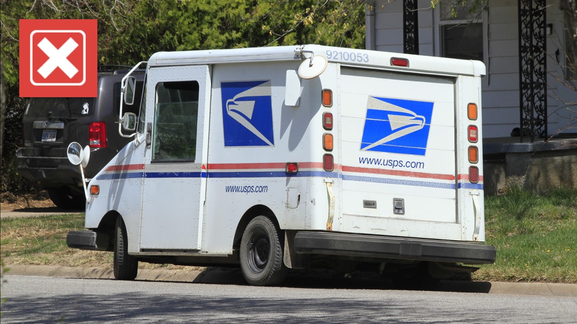 USPS delivery vehicles are not required to have license plates | kens5.com