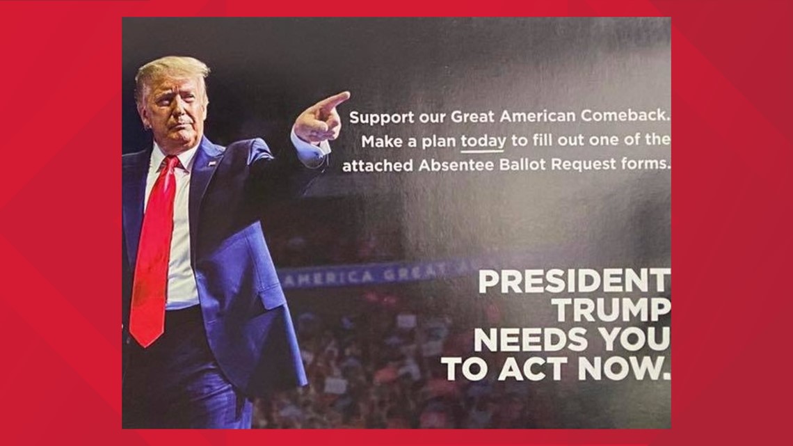 Some Texans are getting absentee ballot applications with President ...