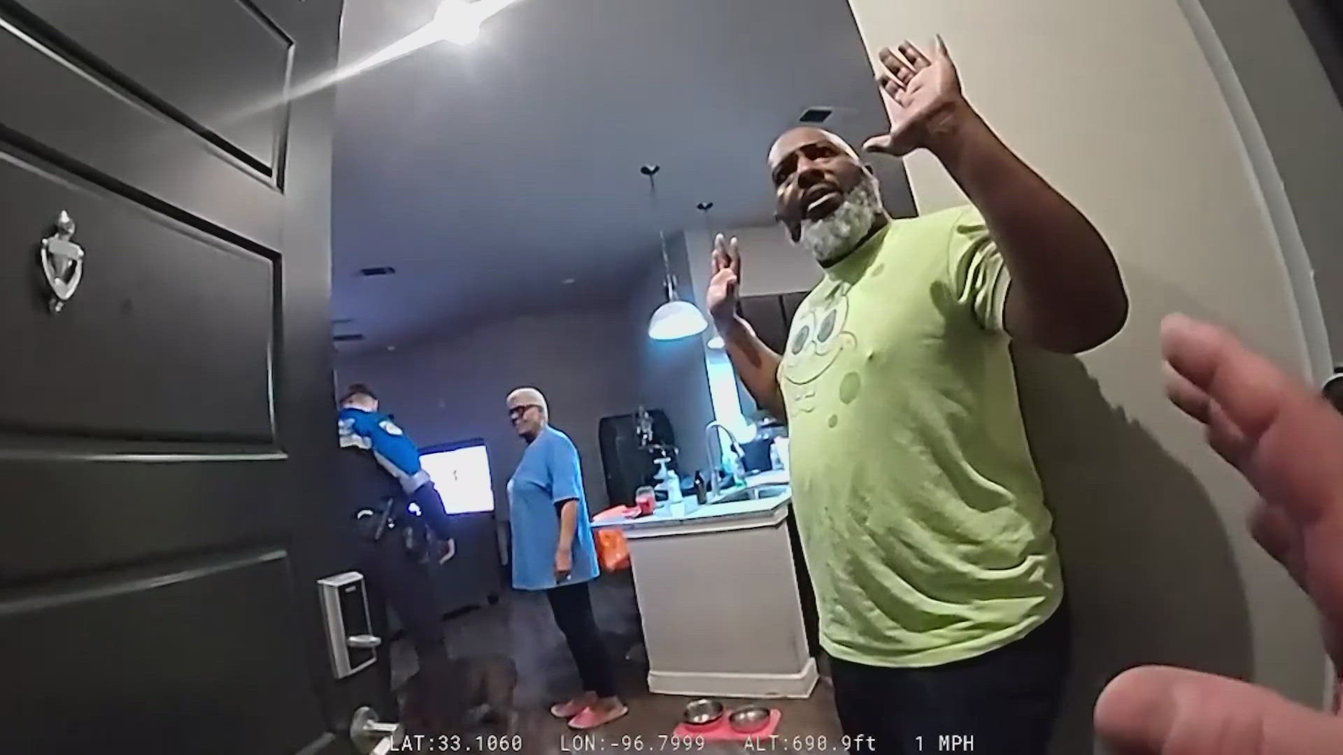 North Texas police forcefully enter the wrong apartment, man demands action | kens5.com