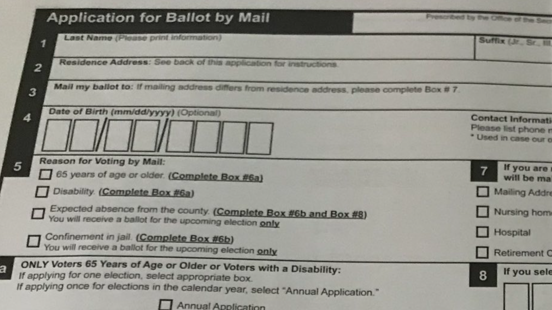 Some Texans are getting absentee ballot applications with President ...