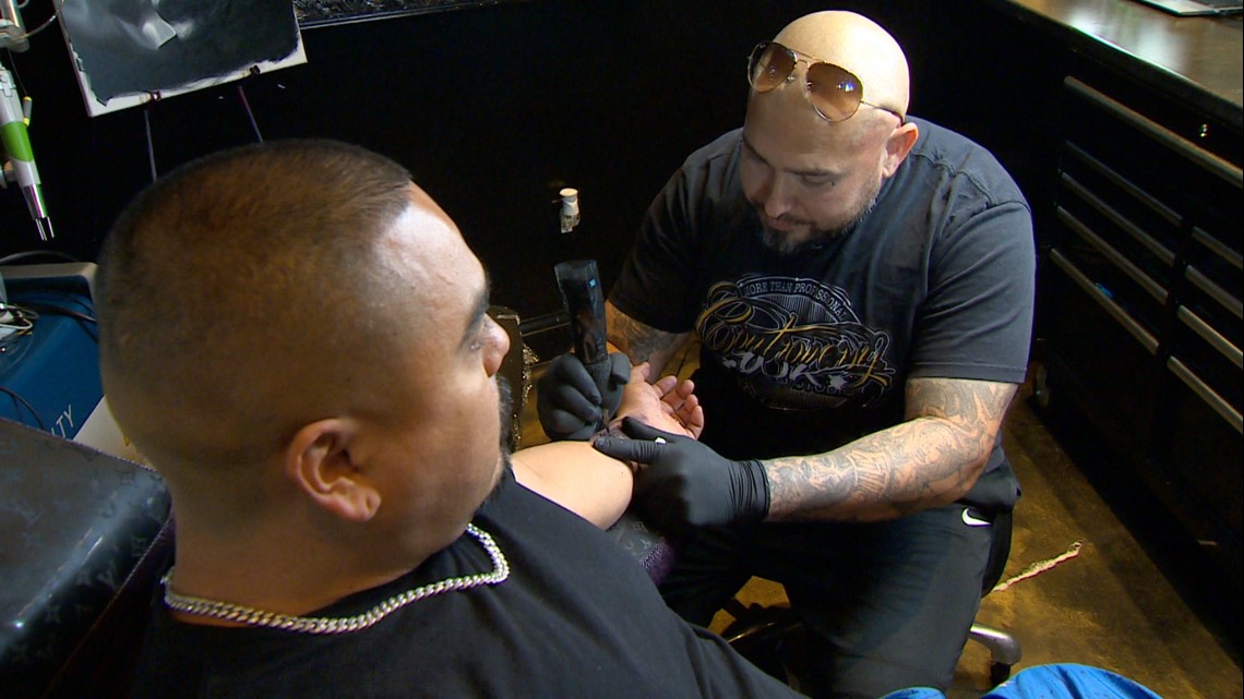 Rangers fans celebrate World Series championship with tattoos | kens5.com