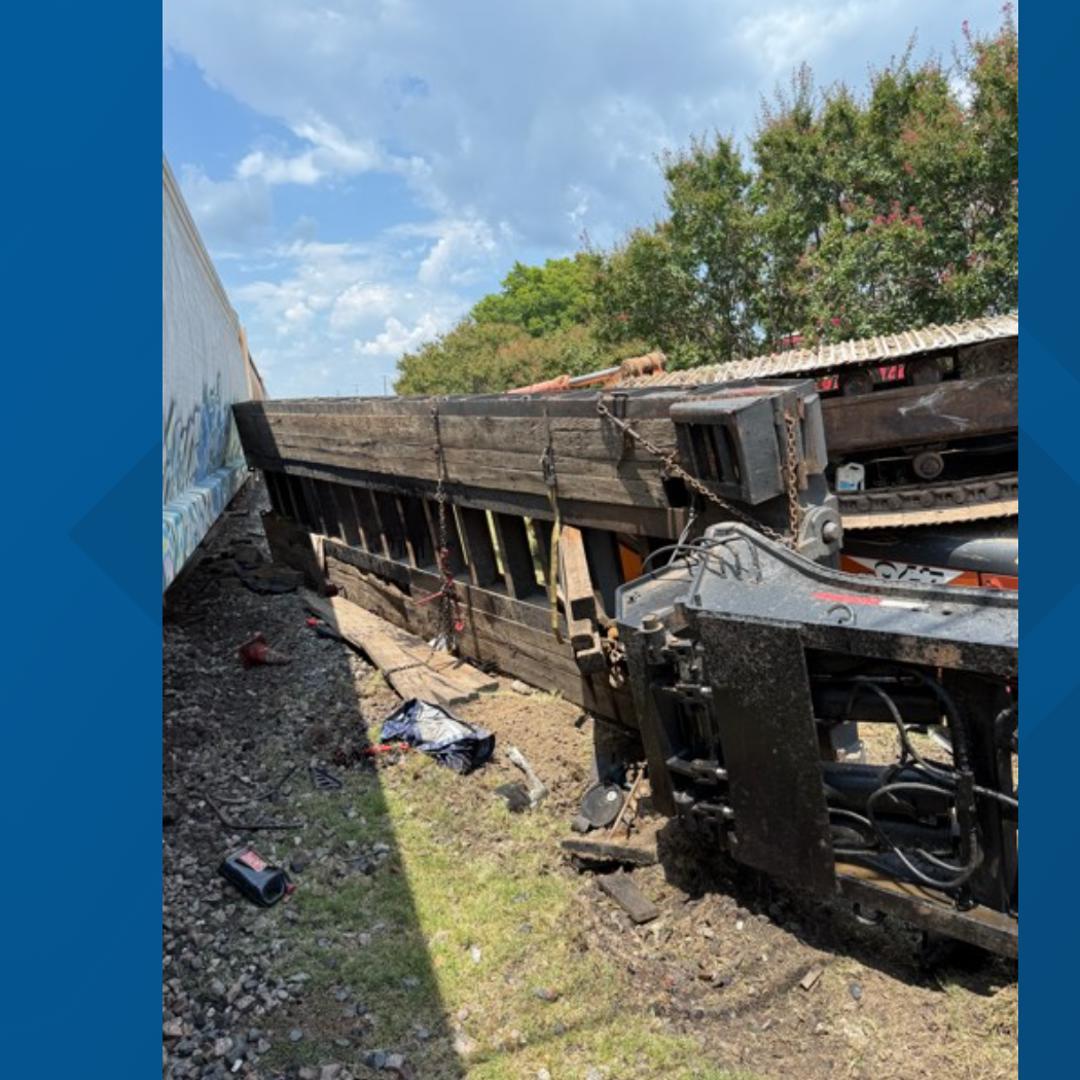 Train and 18-wheeler crash blocks Downtown Forney intersections | kens5.com