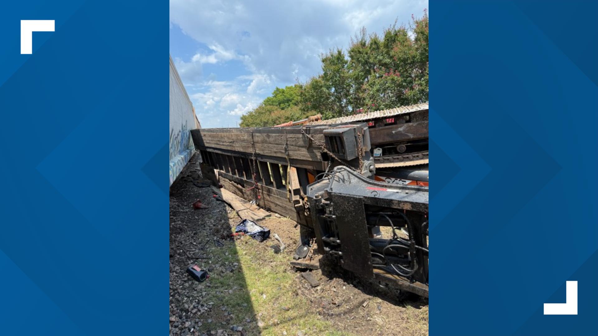 Train and 18-wheeler crash blocks Downtown Forney intersections | kens5.com