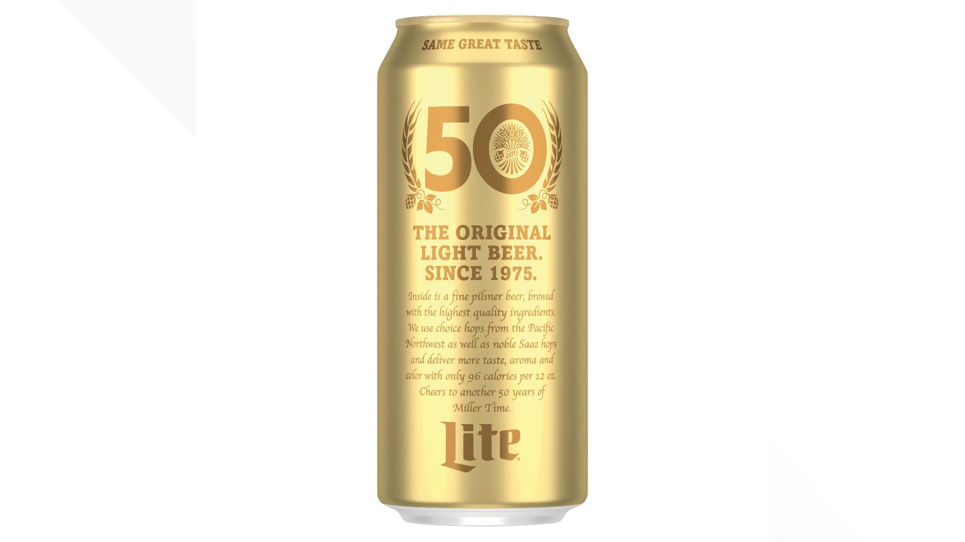 Miller Lite unveils gold cans for 50th anniversary | kens5.com