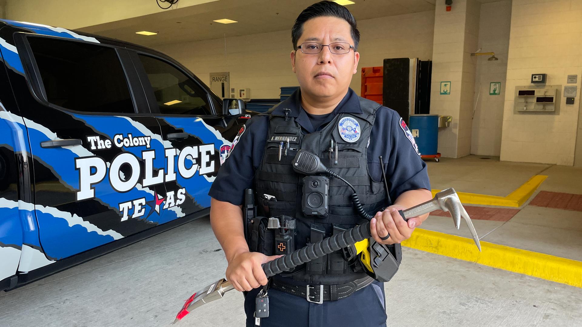 Dramatic video shows North Texas officer rescue man from car fire ...