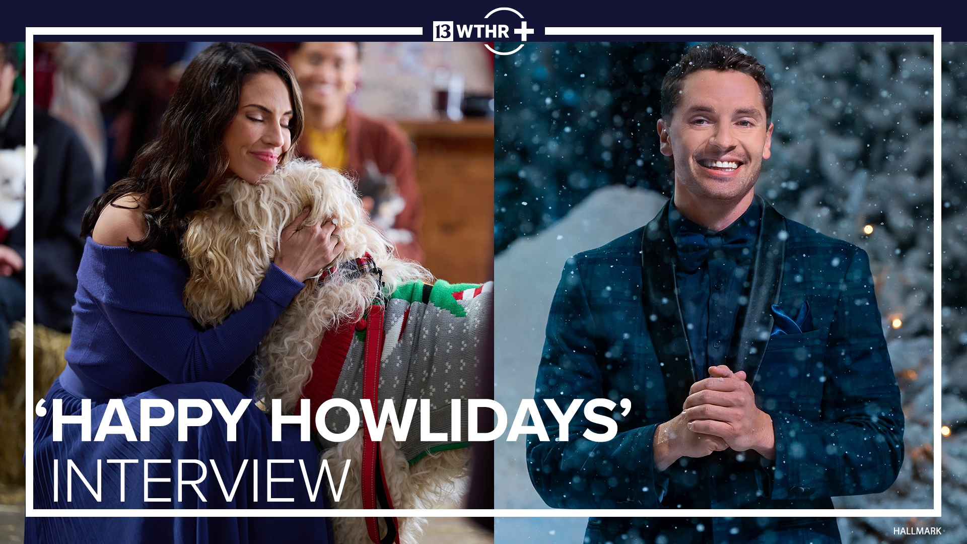 Jessica Lowndes, Ezra Moreland preview 'Happy Howlidays' Hallmark movie ...