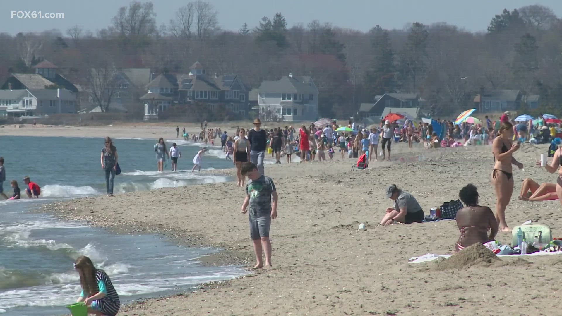 Connecticut beaches, parks packed due to unexpected heatwave | kens5.com