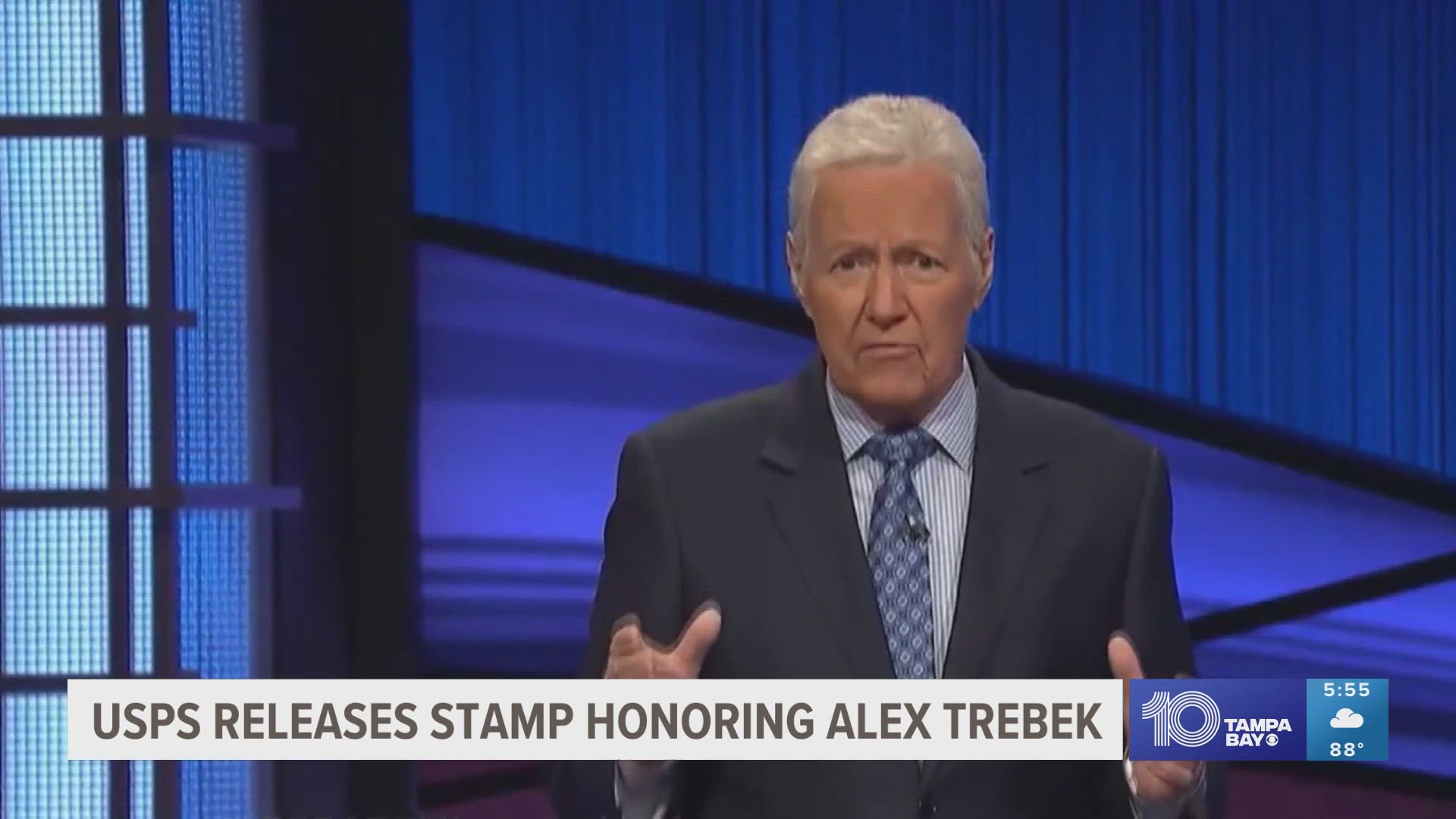 USPS honors Alex Trebek with Forever stamp | kens5.com