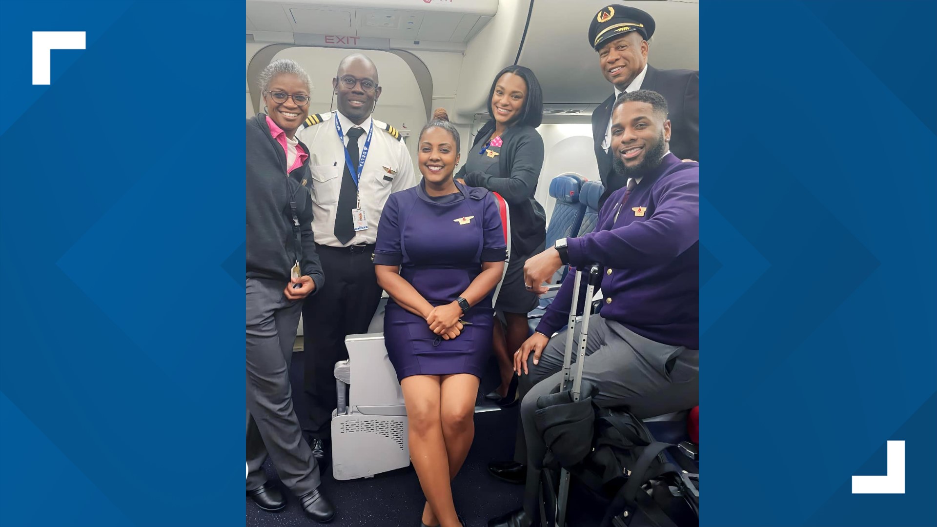 Delta flight attendant works with all-Black crew for the first | kens5.com